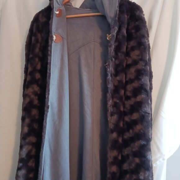 Knight Weave | Jackets & Coats | Knightweave Grey Wfaux Rabbit Fur ...